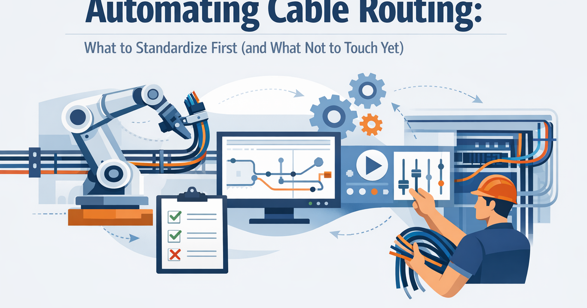 Automating Cable Routing: What to Standardize First