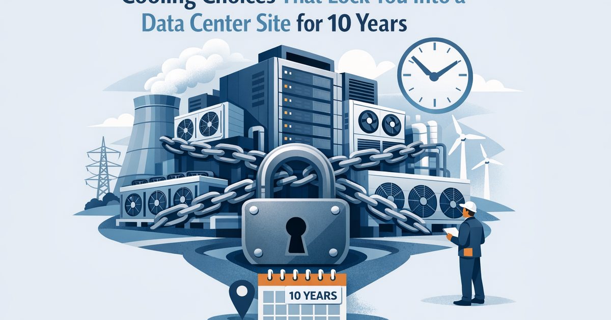 Cooling choices that lock in your data center site decade