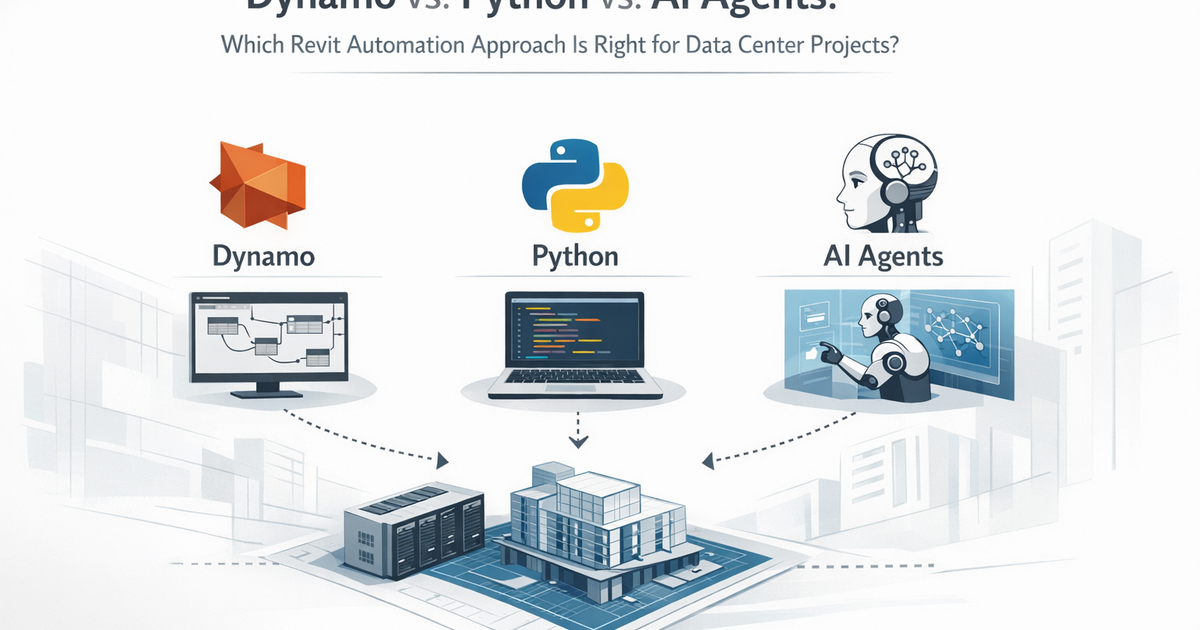 Dynamo, Python, or AI Agents for Revit Data Centers