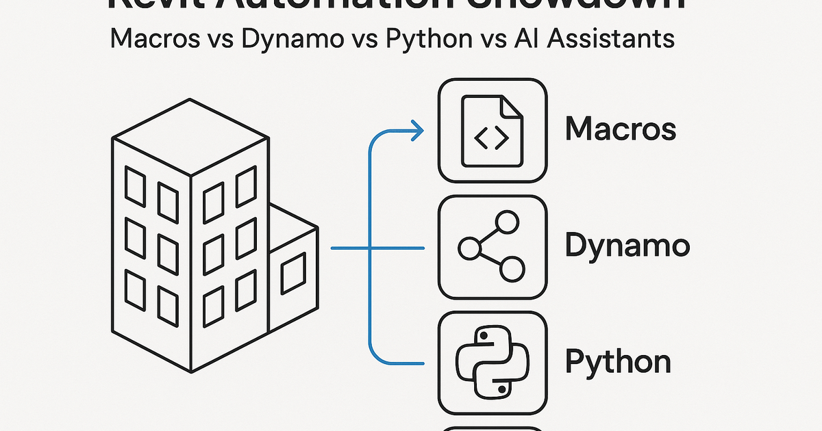 Revit Automation: Macros vs Dynamo vs Python vs AI