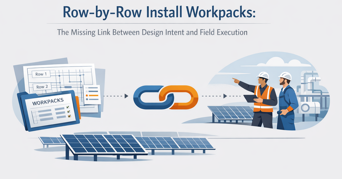 Row-by-Row Install Workpacks: From Design to Execution