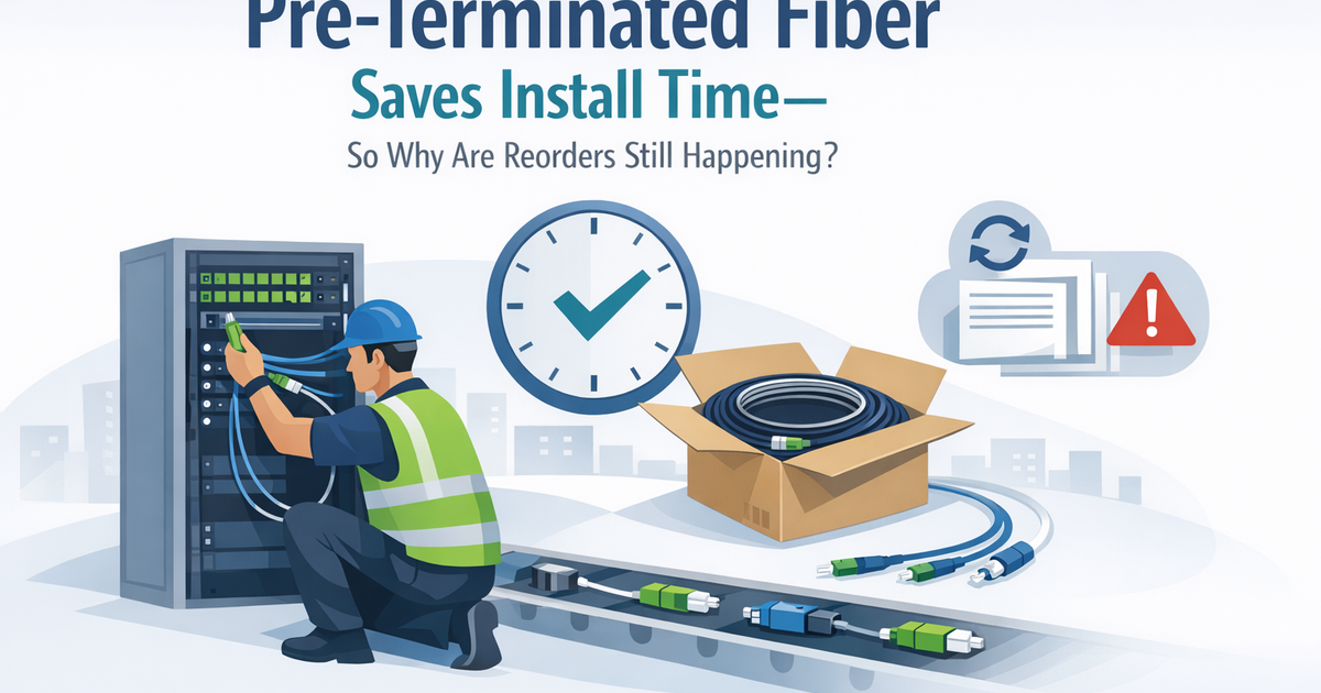 Why Reorders Persist With Pre-Terminated Fiber Installs